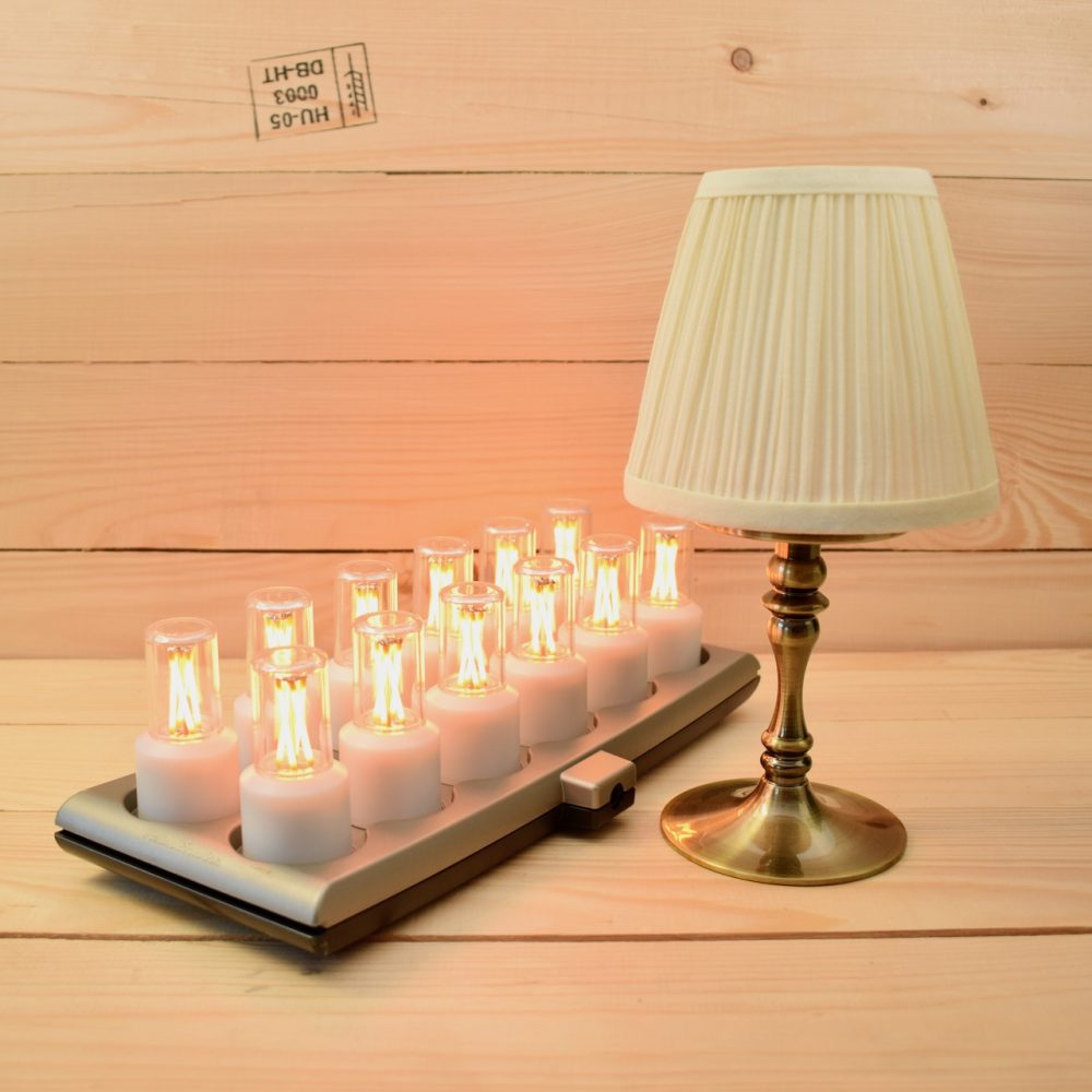 12 Set – Rechargeable Mini Smart Lamp + 12 Table Lamps (SC5488+TL ...