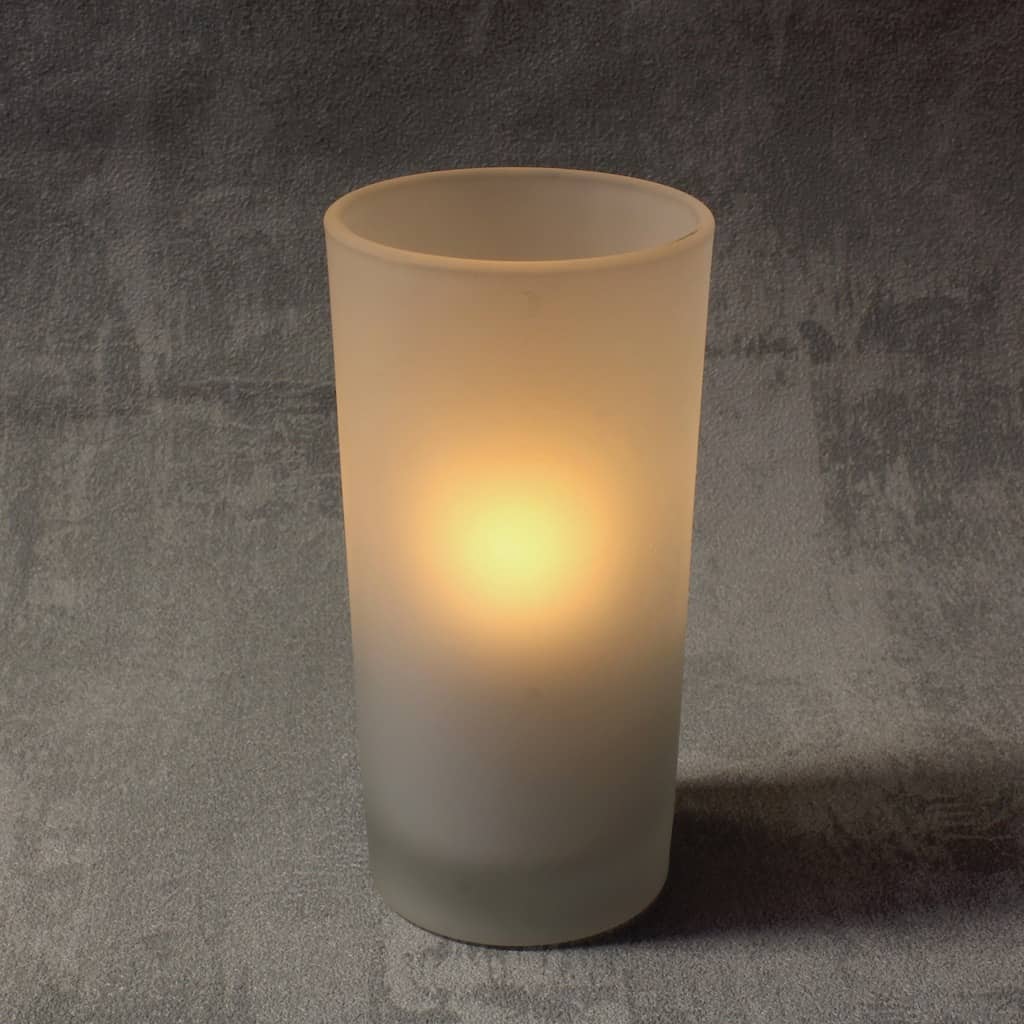 12 SET - Smart Flame Rechargeable LED Moving Flame Votive Candles ...